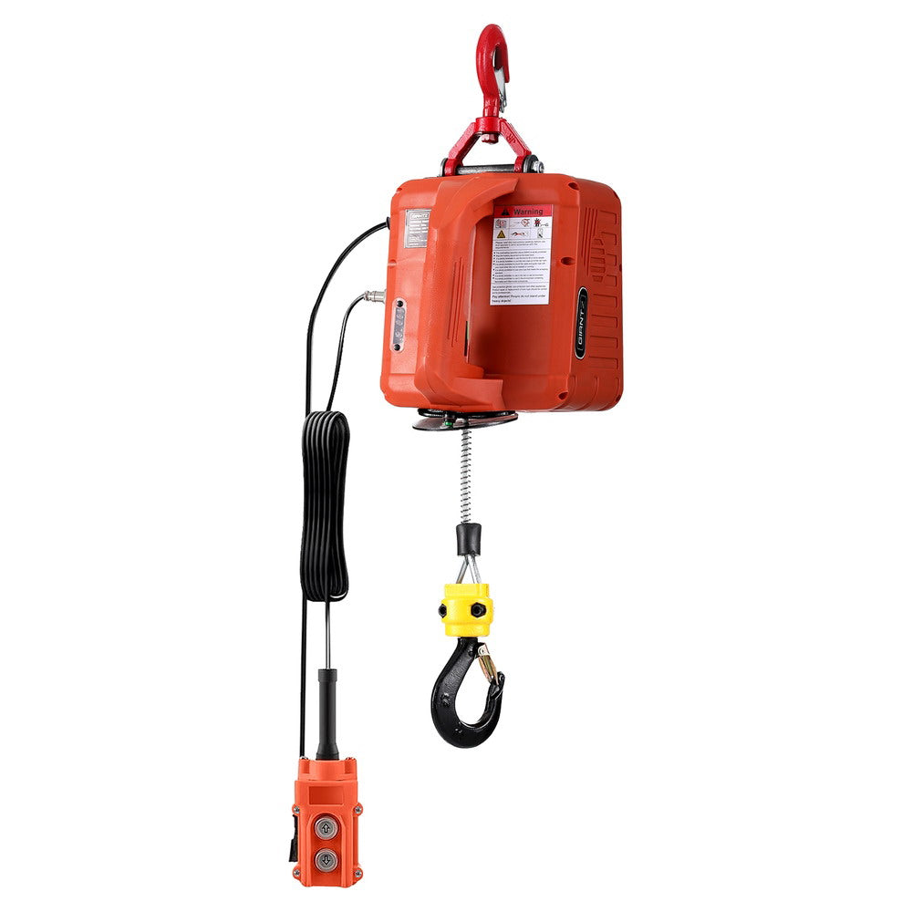 Giantz Electric Hoist Winch 500KG Wired/Wireless Remote Control – The ...