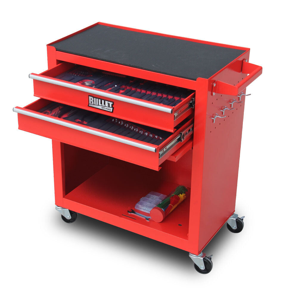 BULLET Tool Kit Chest Cabinet Box Set Storage Metal Wheels Rolling Dra ...