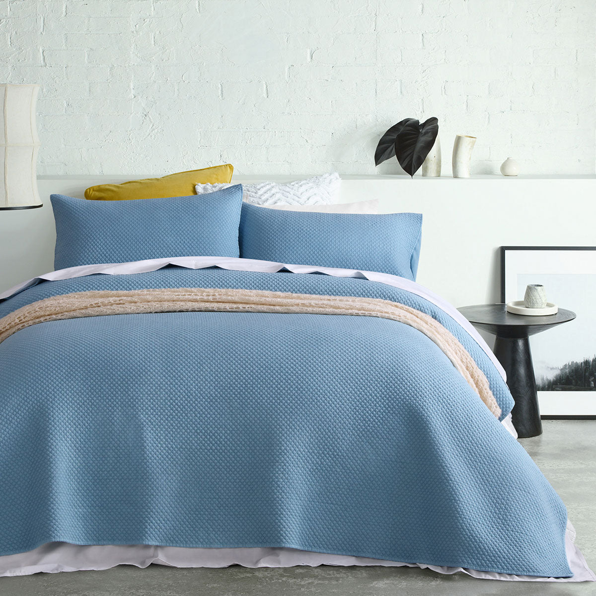 Accessorize Dexter Blue Coverlet Set Queen/King – The Urban Emporium