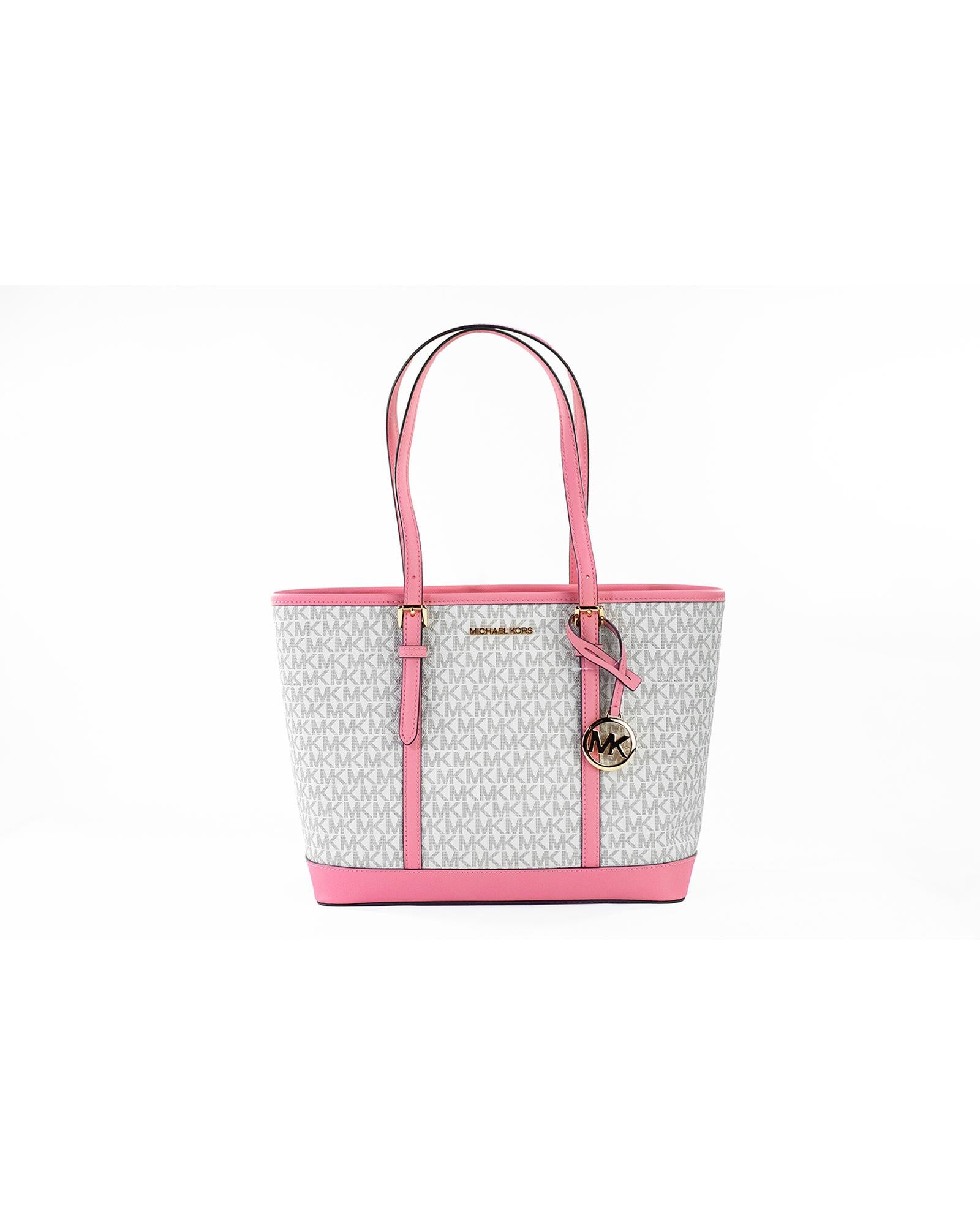 Michael Kors Women's Jet Set Travel Small Primrose Multi PVC Shoulder ...
