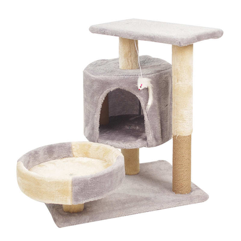 A Cat's Dream Paradise: Natural Solid Wood Cat Climbing Frame 50*33*53 ...